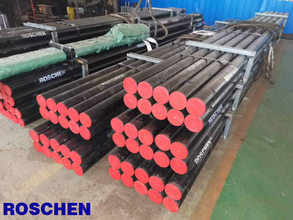 G105 Steel Double Tube Wall Drill Pipe , 4 1/2 inch Remet Threads RC ...